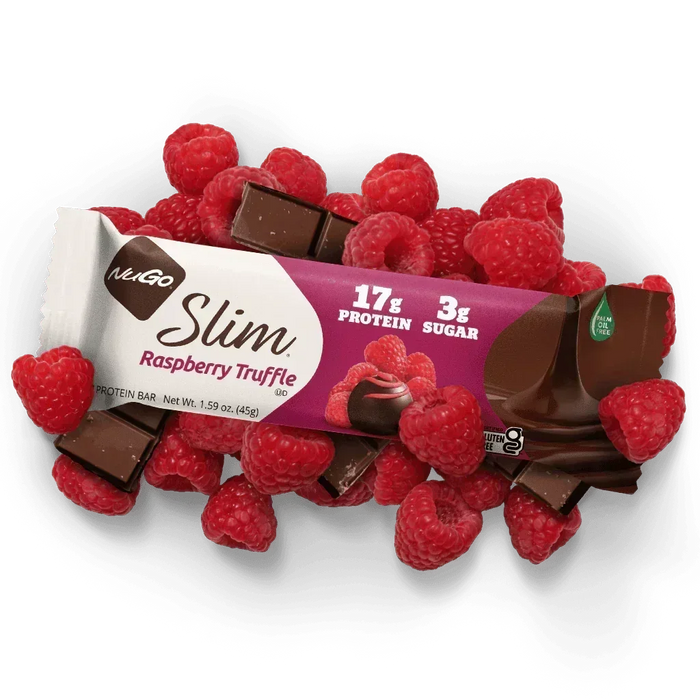NuGo Slim Dark Chocolate Plant-based Protein Bars with only 3g Sugar